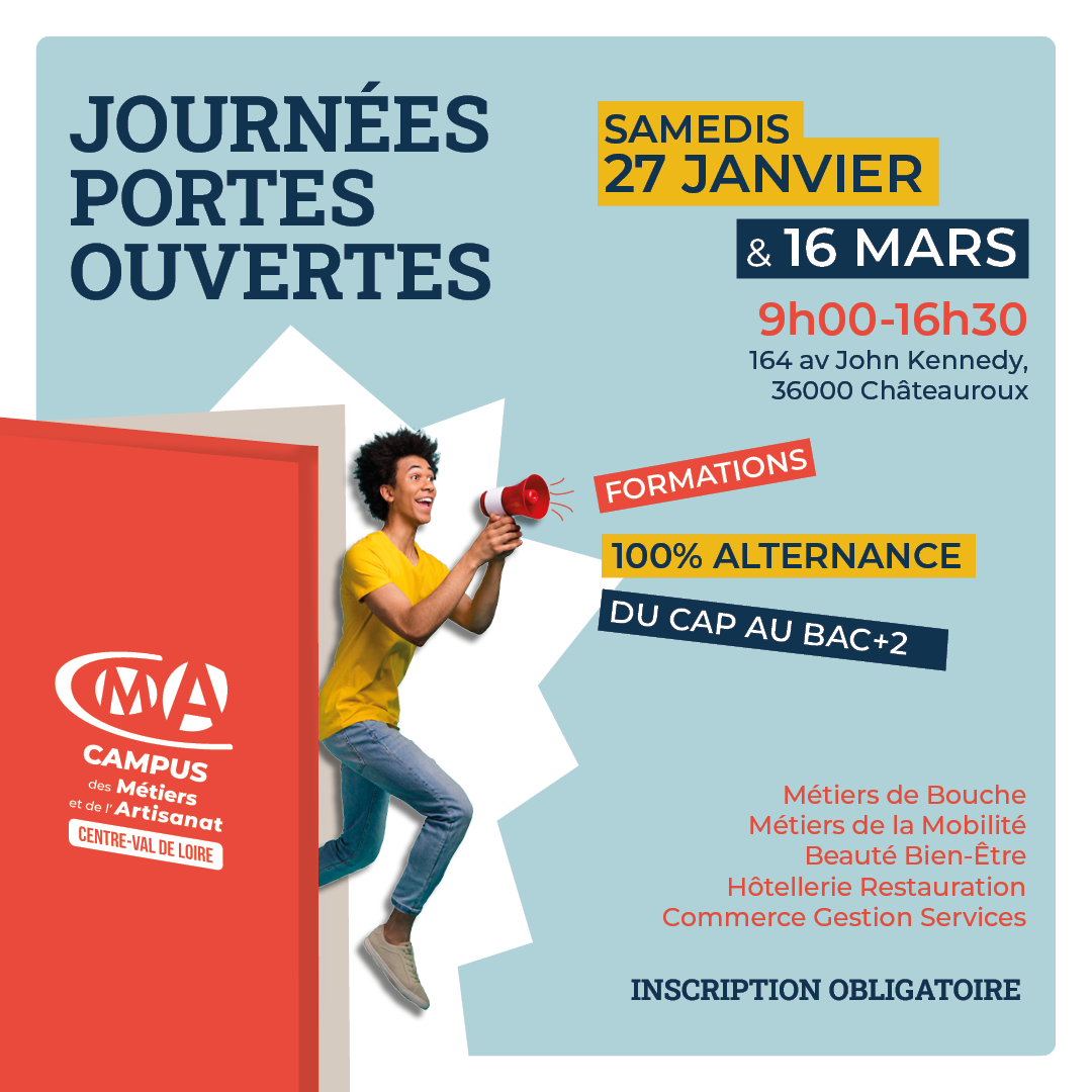 Journée Portes Ouvertes 2024 – Campus des Métiers 36